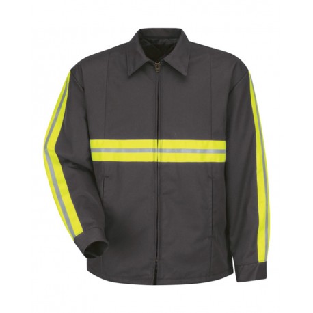 JT50ENT Enhanced Visibility Perma-Lined Panel Jacket - Tall Sizes - Red Kap