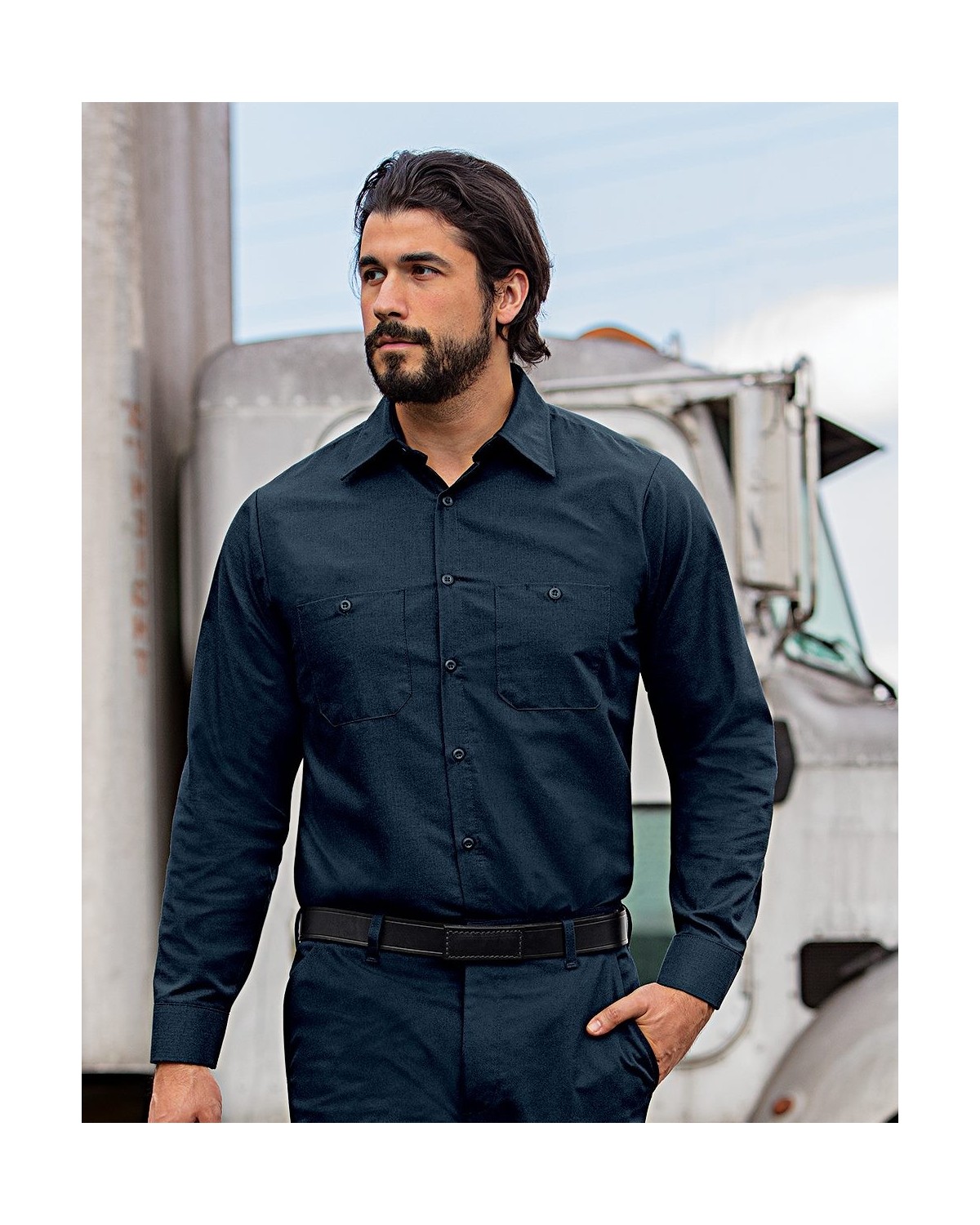 SX10T Mimix Long Sleeve Work Shirt - Tall Sizes - Red Kap