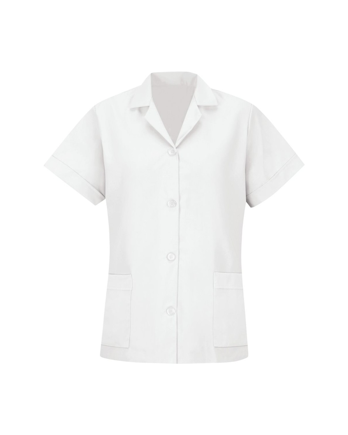 TP23 Women's Loose Fit Short Sleeve Button Smock - Red Kap